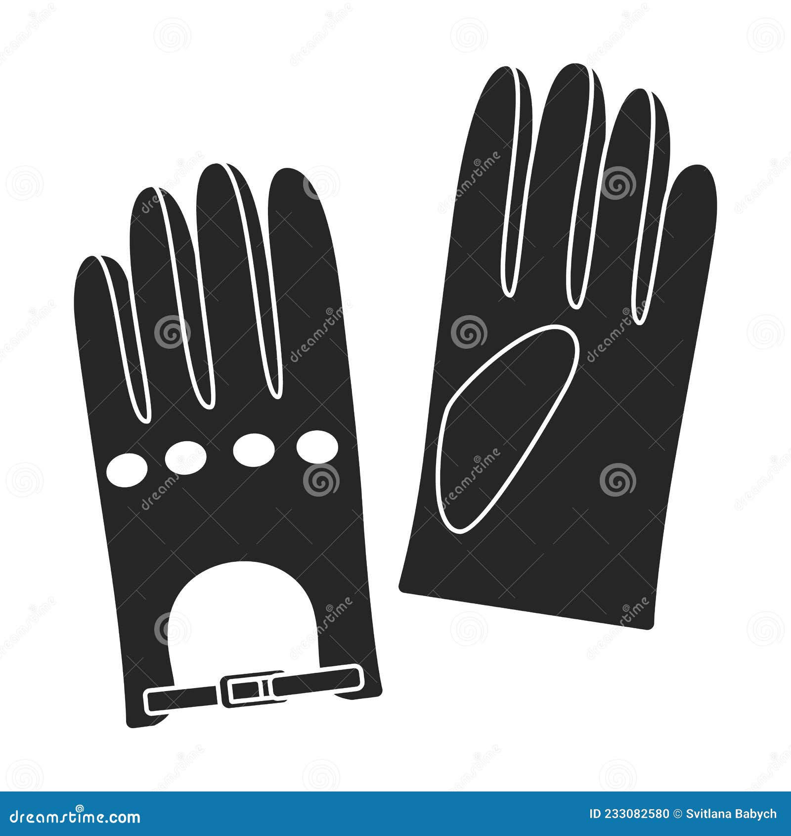 Glove Vector Black Icon. Vector Illustration Accessory for Hand on ...