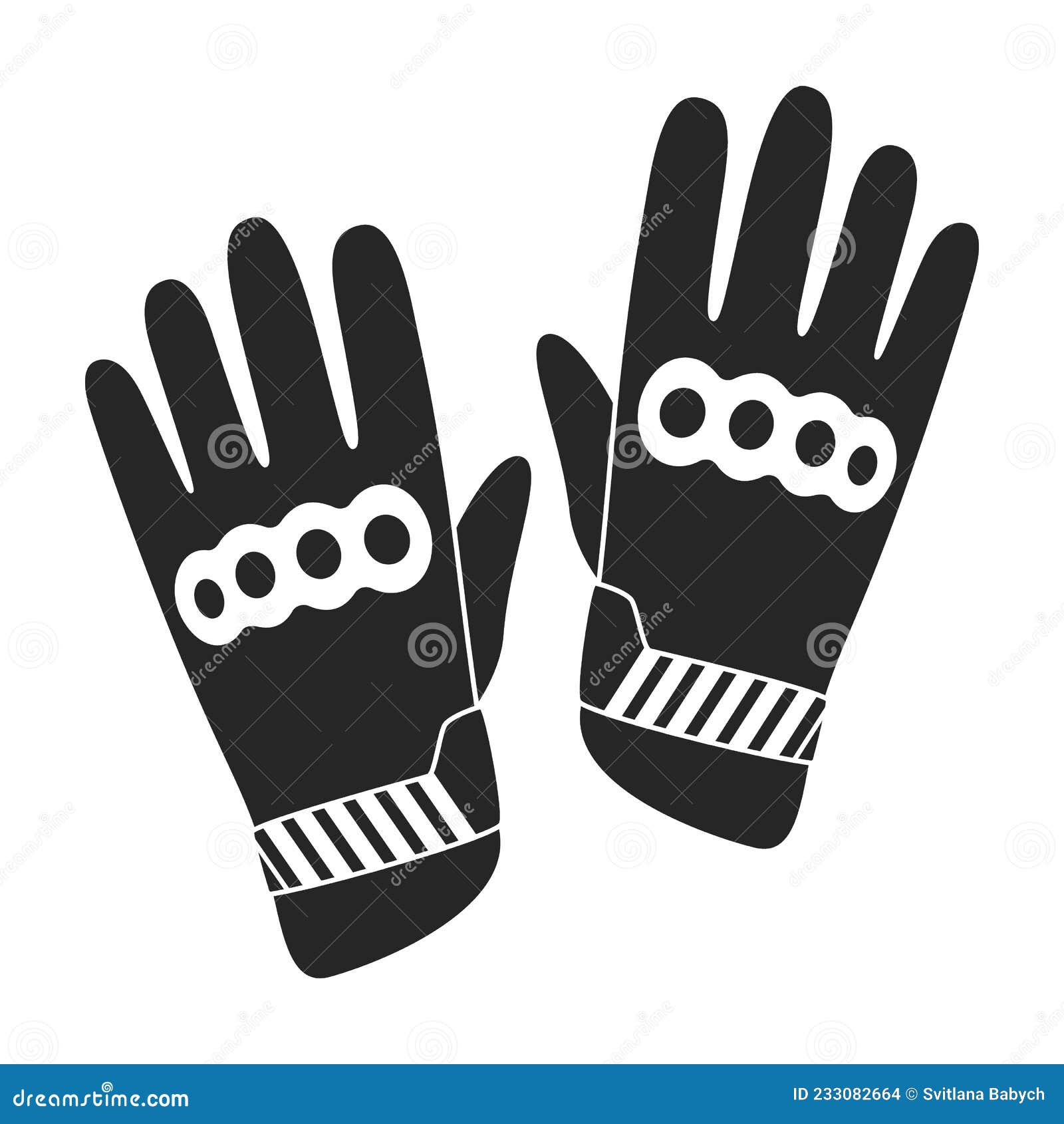 Glove Vector Black Icon. Vector Illustration Accessory for Hand on ...