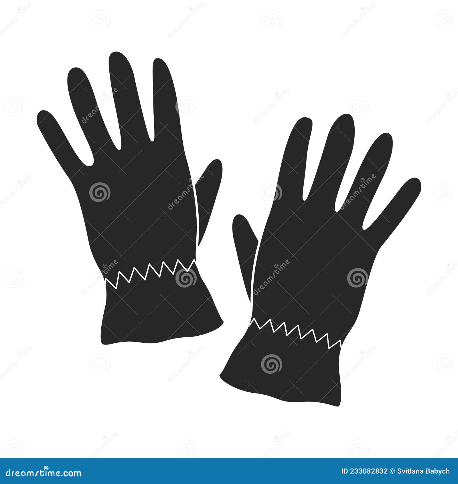 Glove Vector Black Icon. Vector Illustration Accessory for Hand on ...