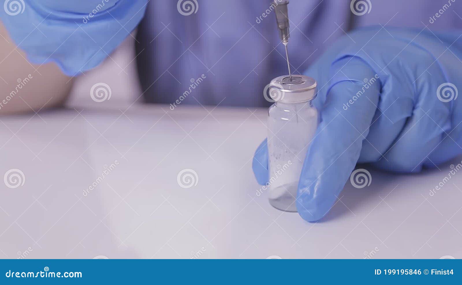 A Gloved Doctor Makes an Injection with a Syringe Stock Footage - Video ...