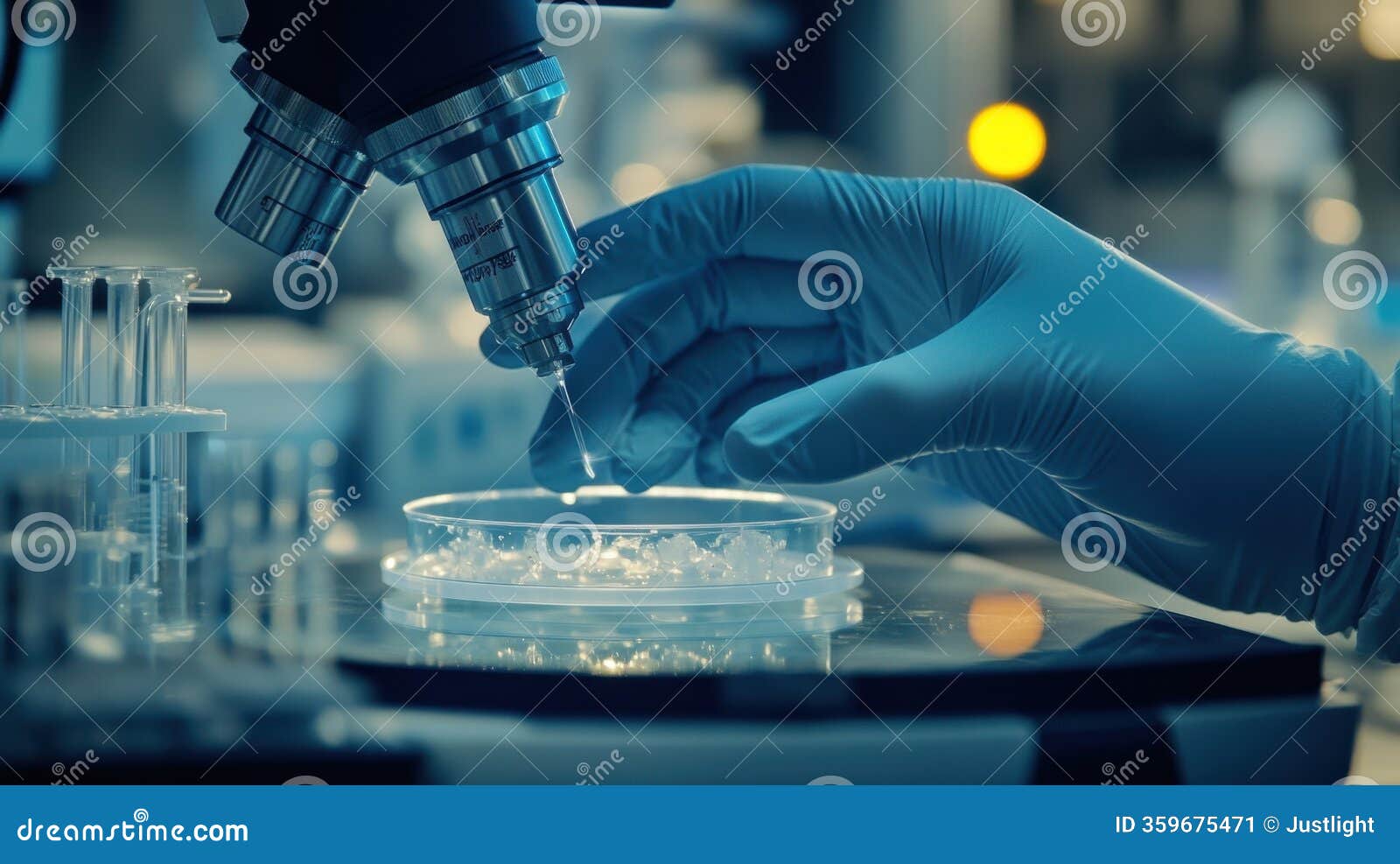 Scientist Conducting Research in Modern Laboratory Stock Image - Image of research, technology ...