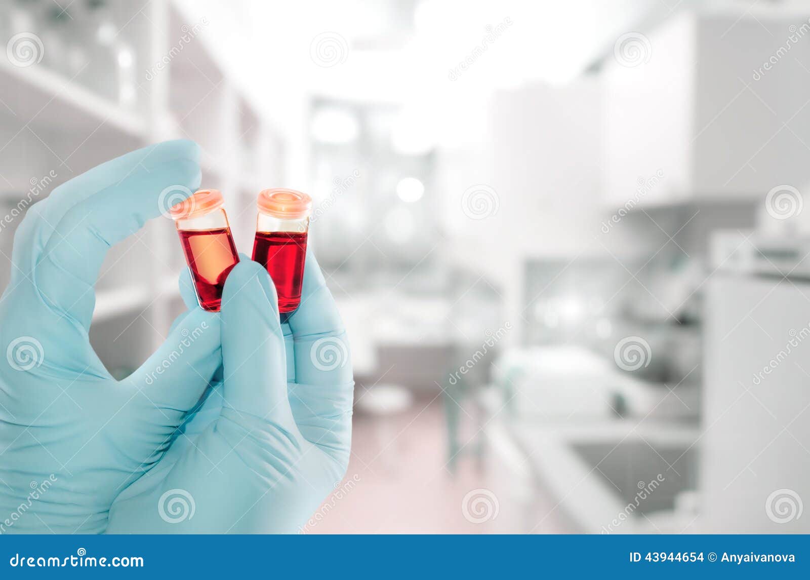 Gloved Hand Holds Liquid Samples in Plastic Tube Stock Photo - Image of ...
