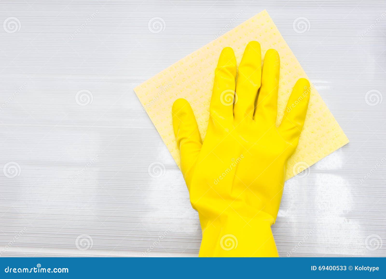 Gloved Hand and Rag Over Surface Stock Image - Image of cleanup ...