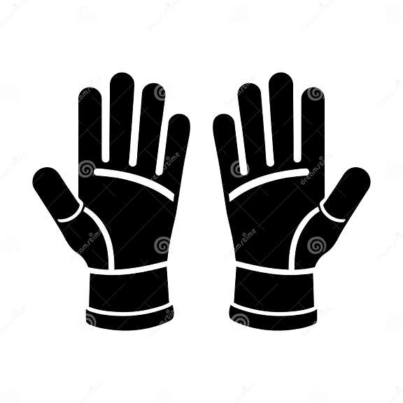 Gloves Icon. Gloves Logo Design in Flat Design Stock Vector ...