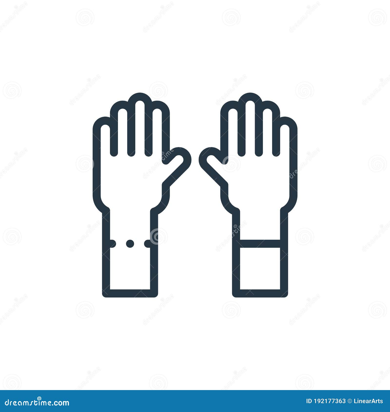 Gloves Icon Vector from Laboratory Concept. Thin Line Illustration of ...