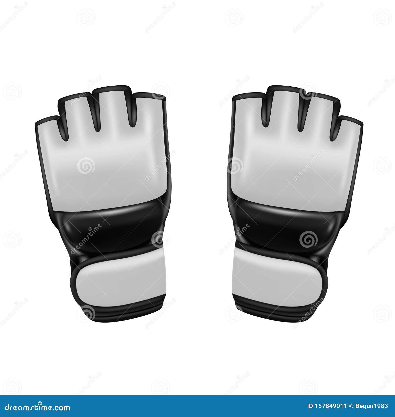 Gloves MMA in the vector. stock vector. Illustration of boxing - 157849011