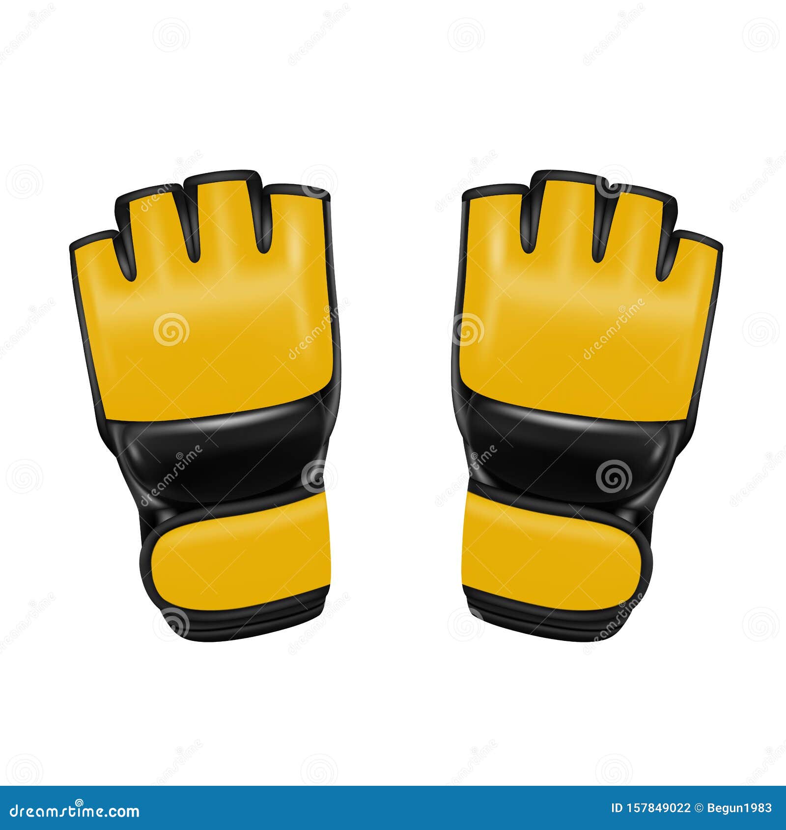 Gloves MMA in the vector. stock vector. Illustration of championship ...