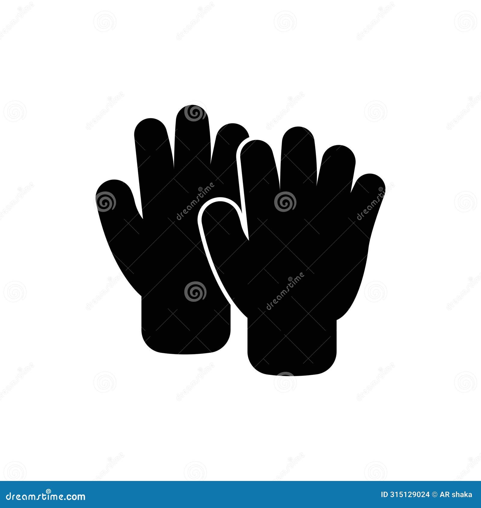 Gloves Symbol Icon, Illustration Design Template Stock Vector ...