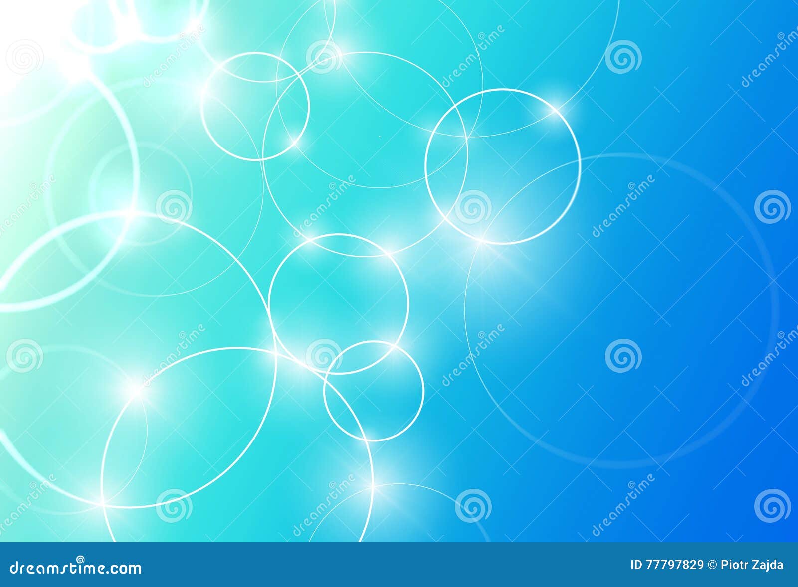 Glow Abstract Circles Background Stock Illustration - Illustration of ...