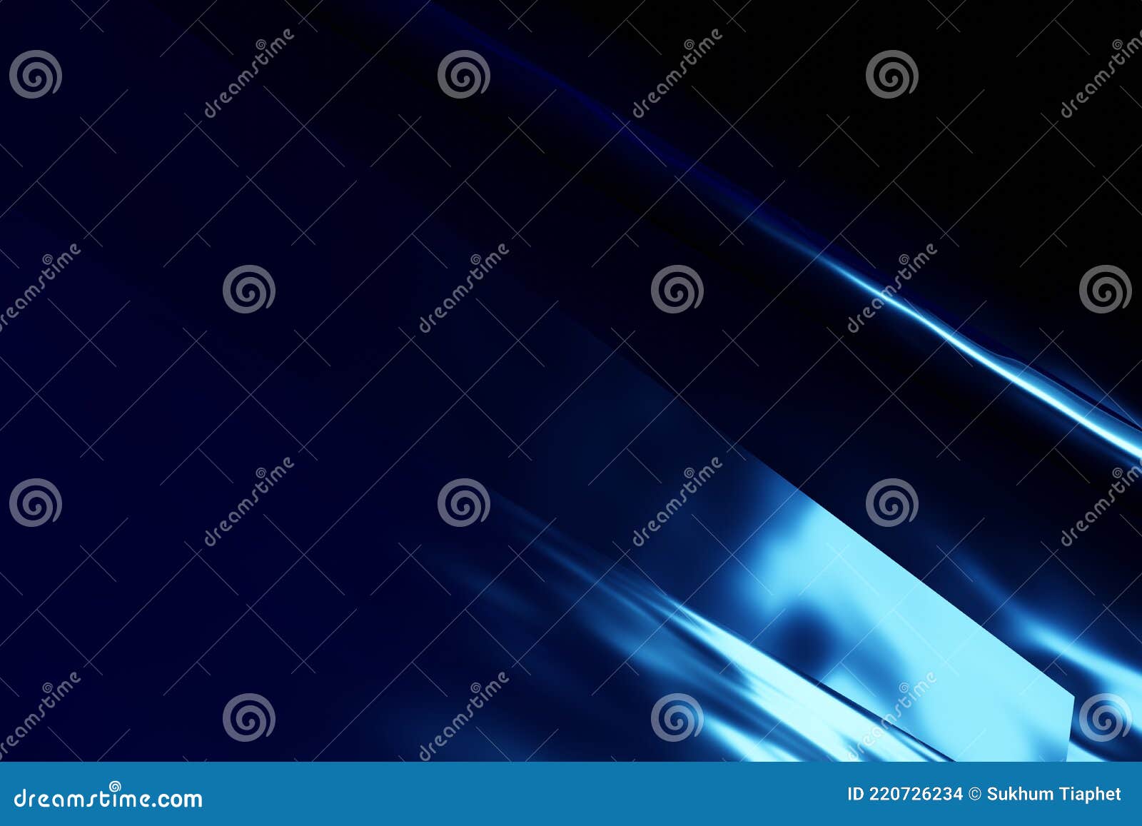 Glow Blue Light Effect on Dark Blue Background Stock Illustration ...