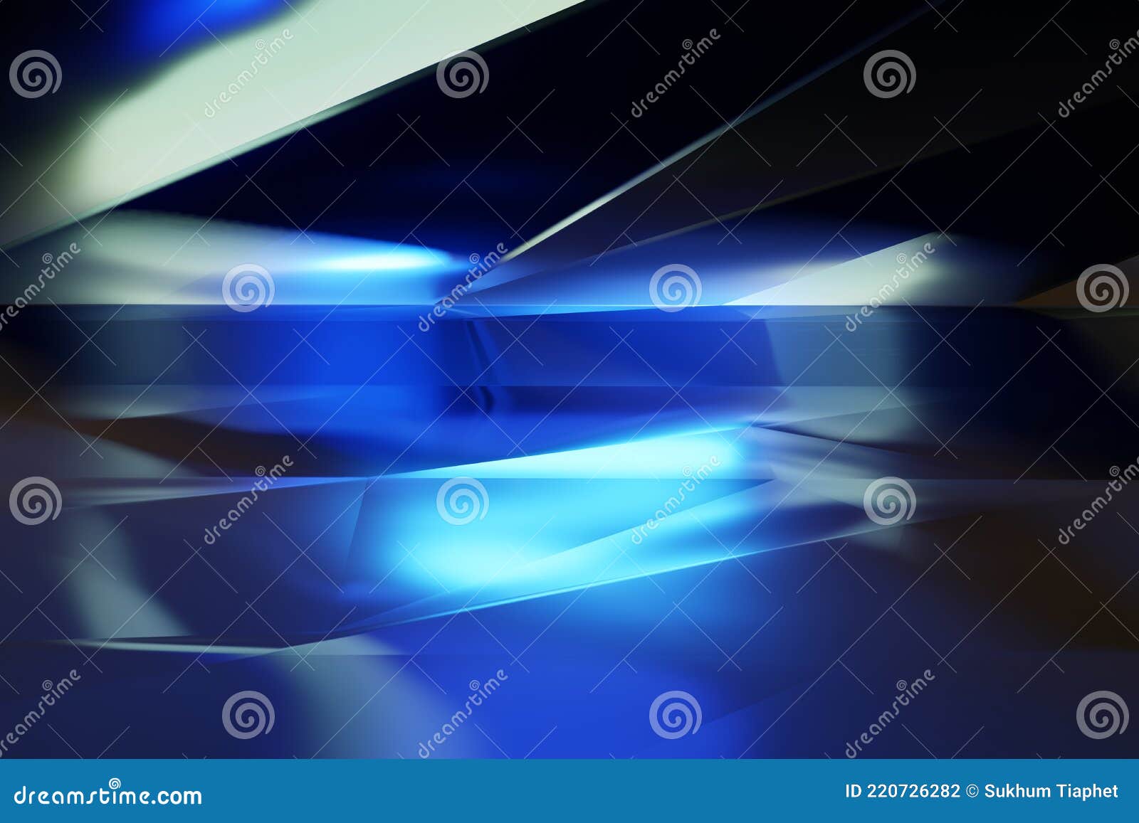 Glow Blue Light Effect on Dark Blue Background Stock Illustration ...