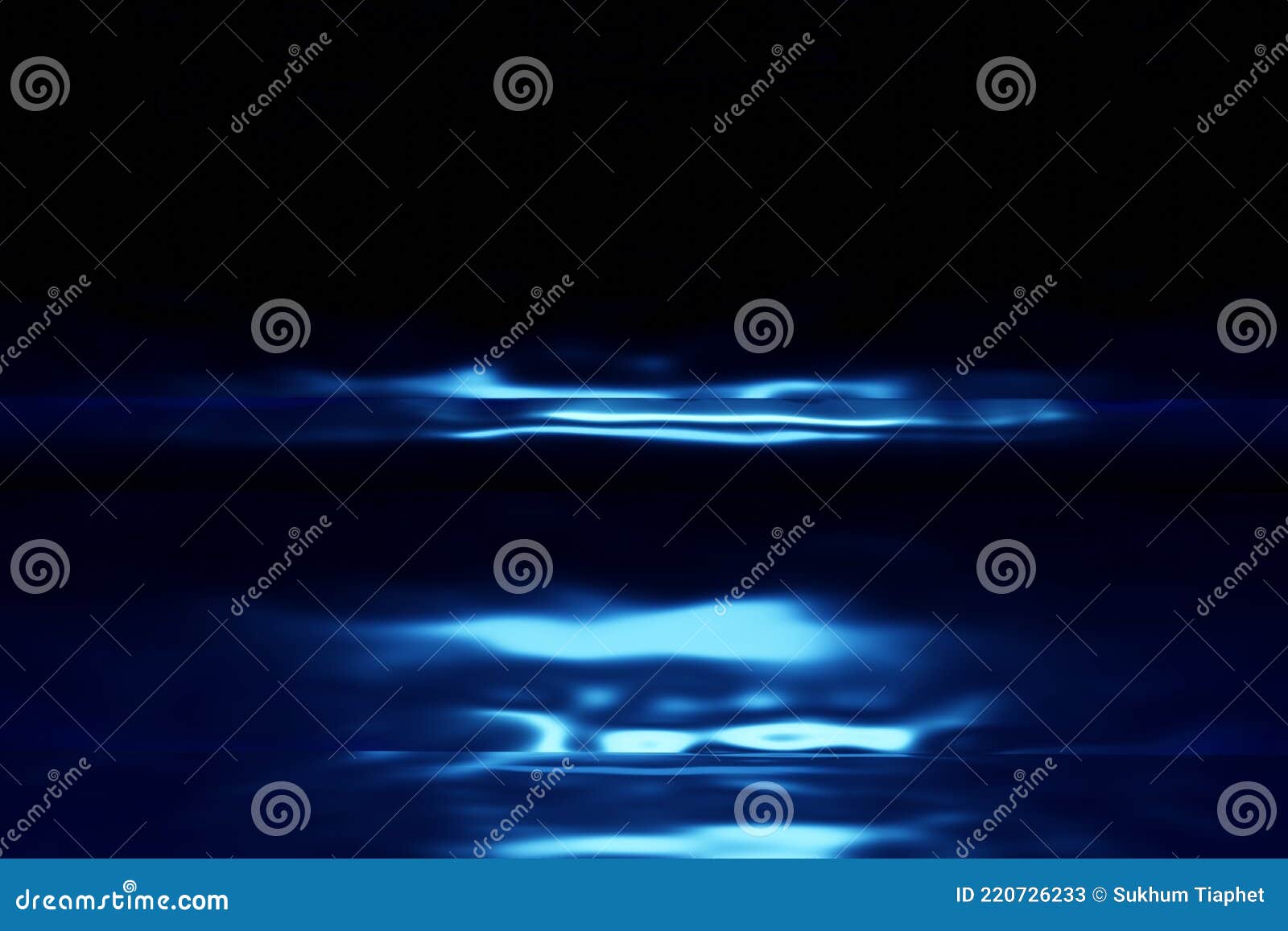Glow Blue Light Effect on Dark Blue Background Stock Illustration ...