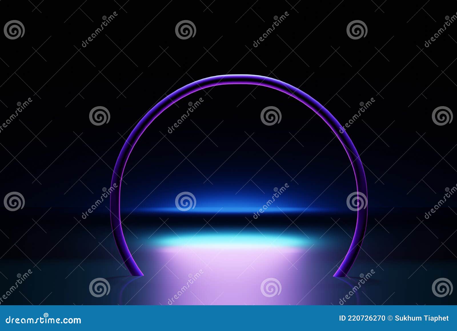 Glow Blue Light Effect on Dark Blue Background Stock Illustration ...