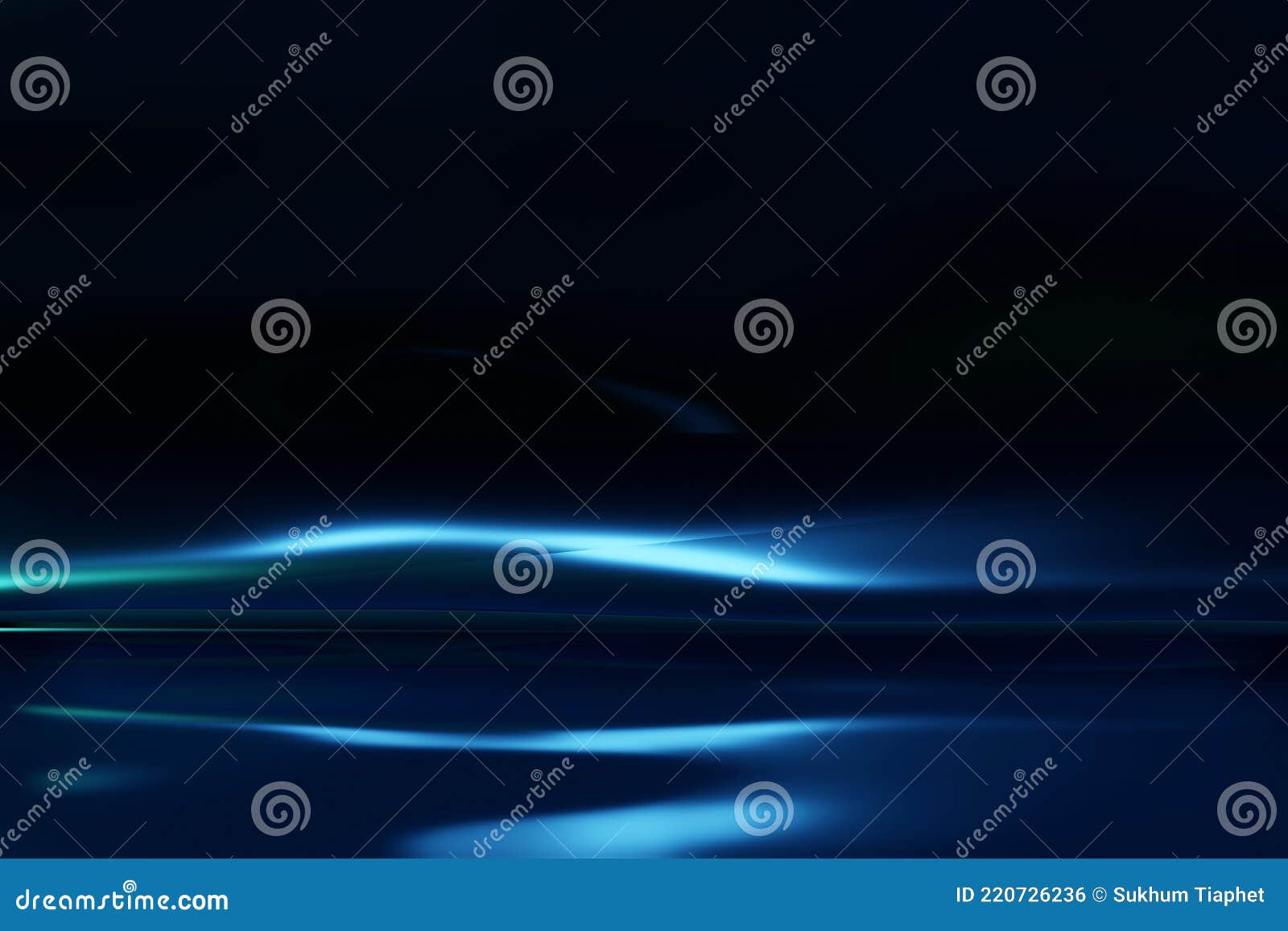 Glow Blue Light Effect on Dark Blue Background Stock Illustration ...