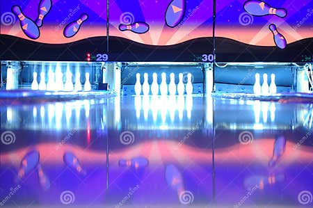 Glow bowling stock image. Image of ball, bowling, rack - 9699503