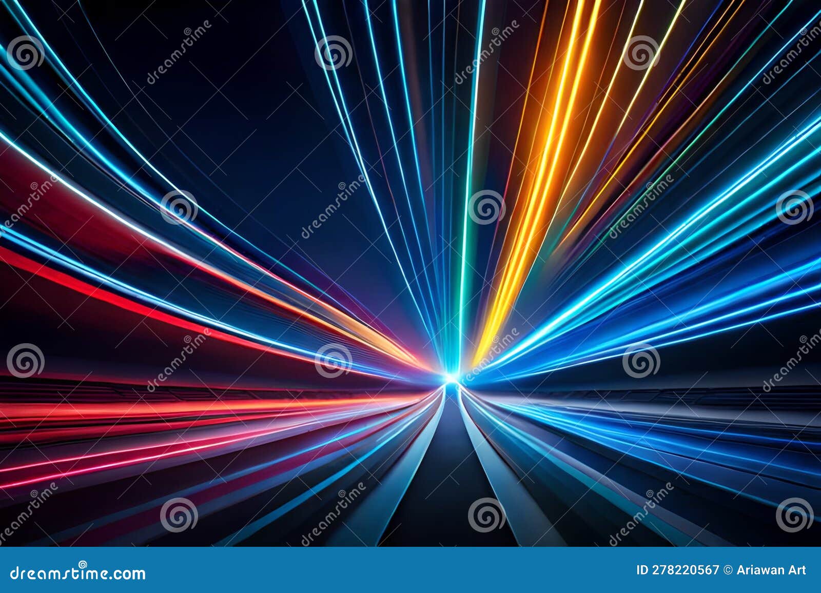 Glow In The Dark Neon Light, Neon Figures, Smoke. Abstract Dark ...