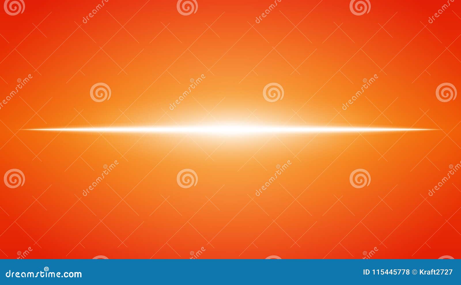 Glow Effect of the Orange Neon Line Stock Vector - Illustration of ...