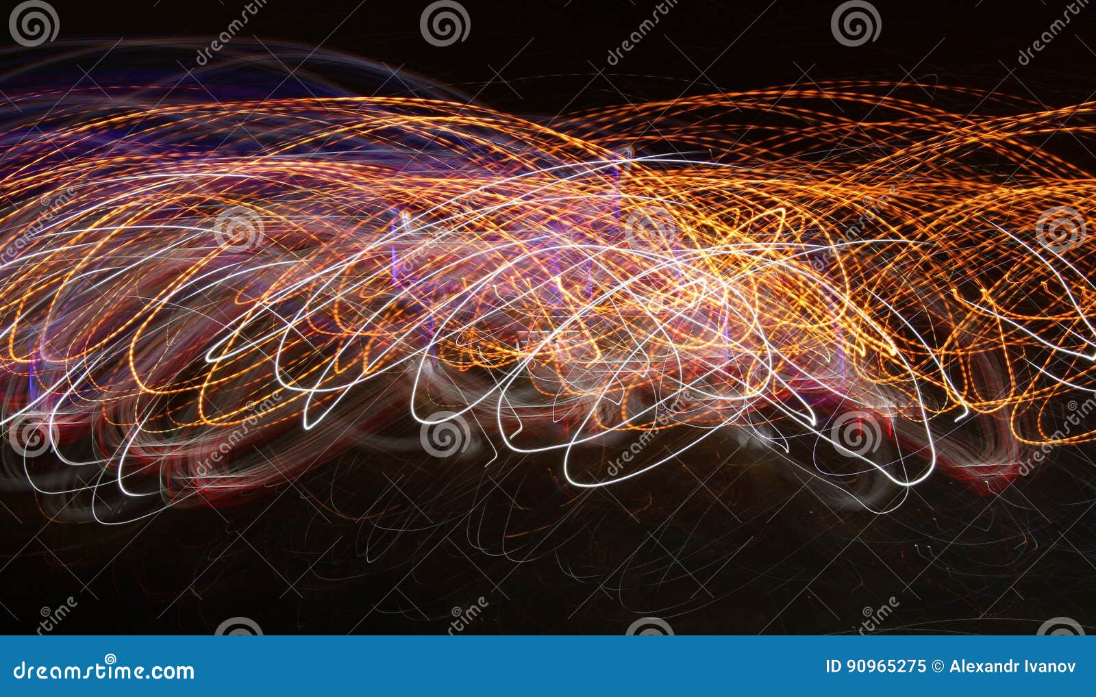 Glow Energy Wave. Lighting Effect Abstract Background Picture Stock ...