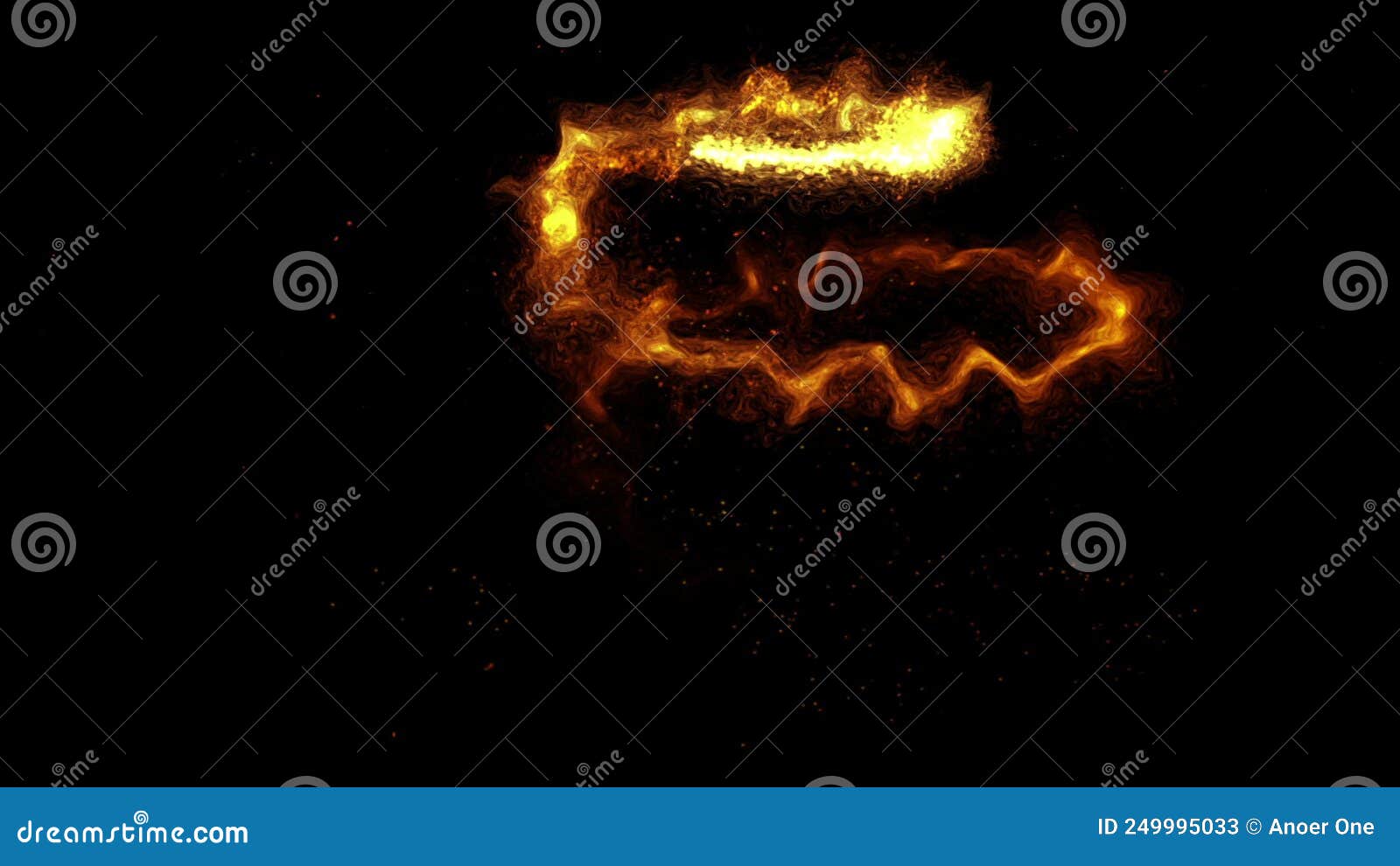 Glow Fire Particle Trail Effect Circle Animation Stock Video - Video of ...