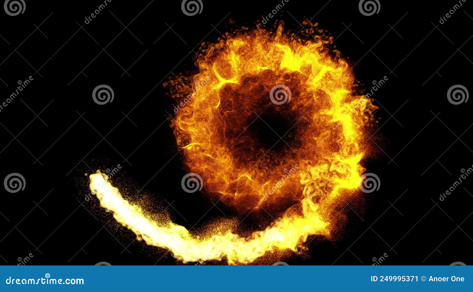 Glow Fire Particle Trail Effect Circle Animation Stock Video - Video of ...