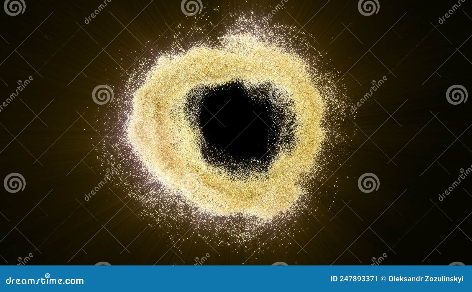 Glow Gold Particles Portal Golden Wave Background Optical Magic Effect ...