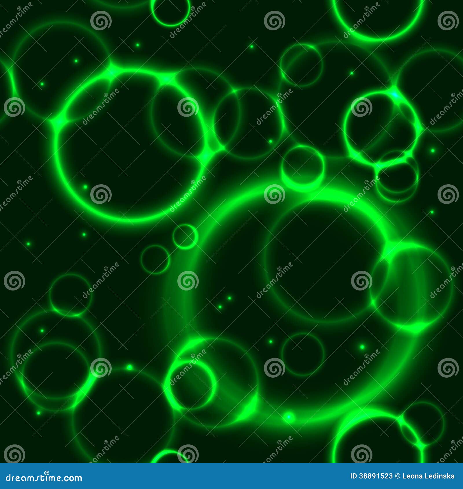 Green Bubbles Seamless Texture Vector Illustration | CartoonDealer.com ...