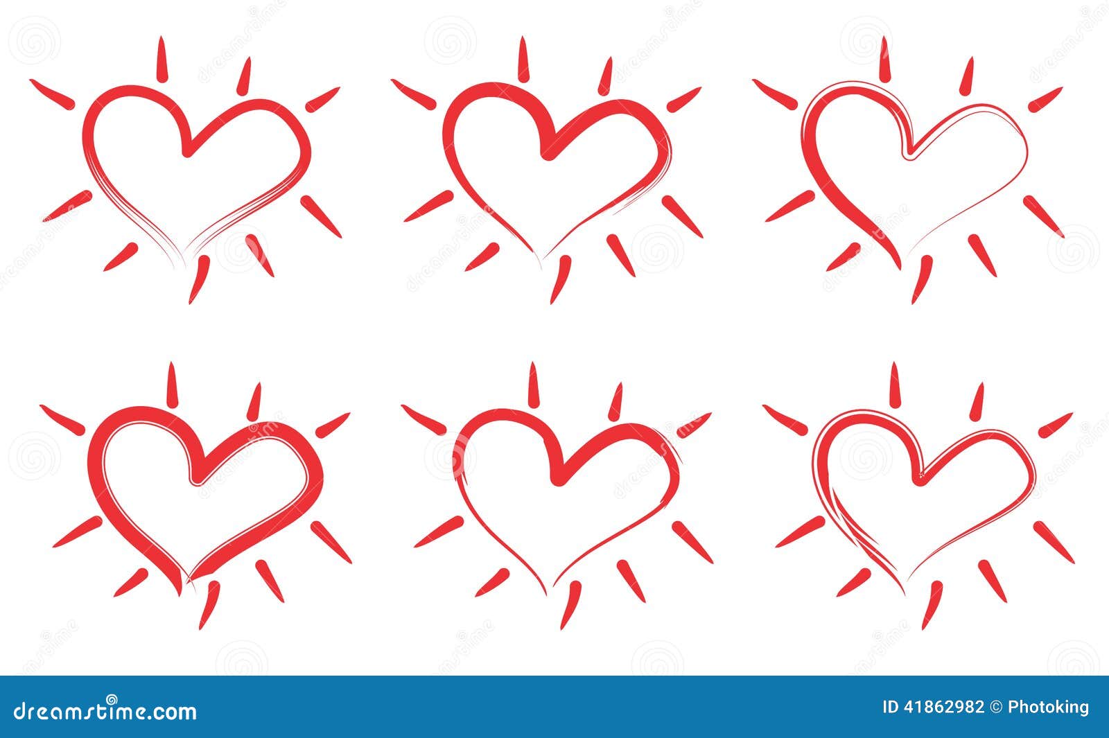 Glow heart stock illustration. Illustration of passion - 41862982