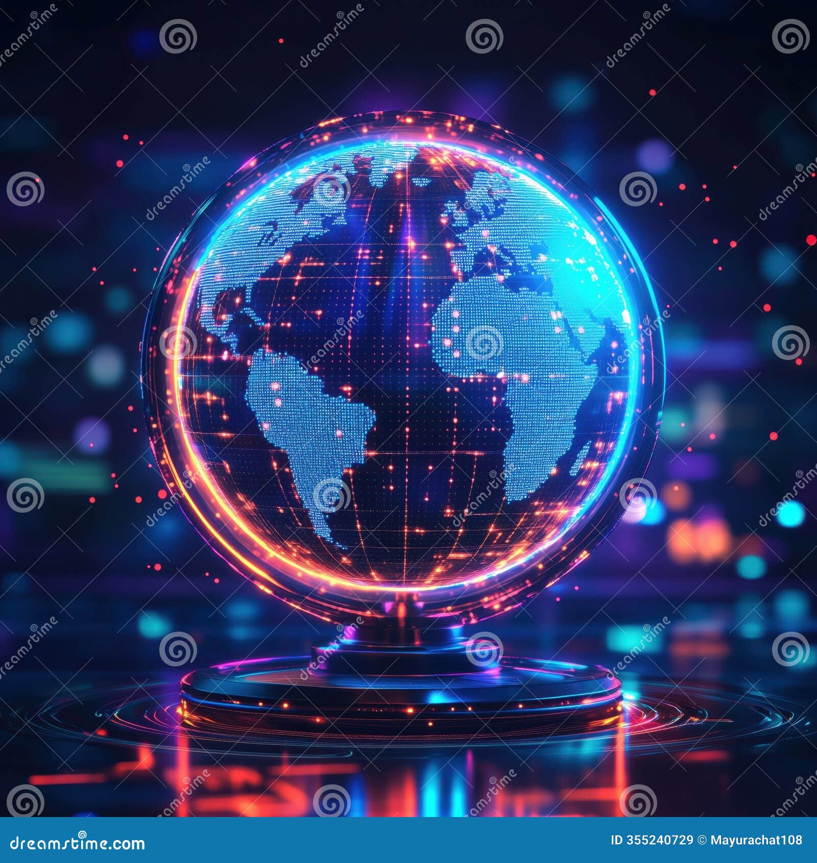 Glow Icon Designs for Digital Interfaces, Futuristic UI Design Icons ...