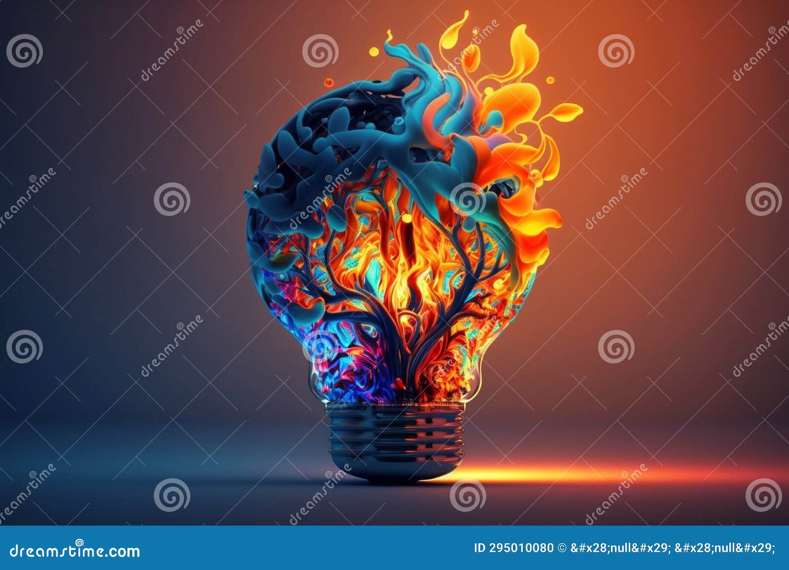 Glow Inside a Light Bulb Bright Concept Brainstorming Intelligence ...