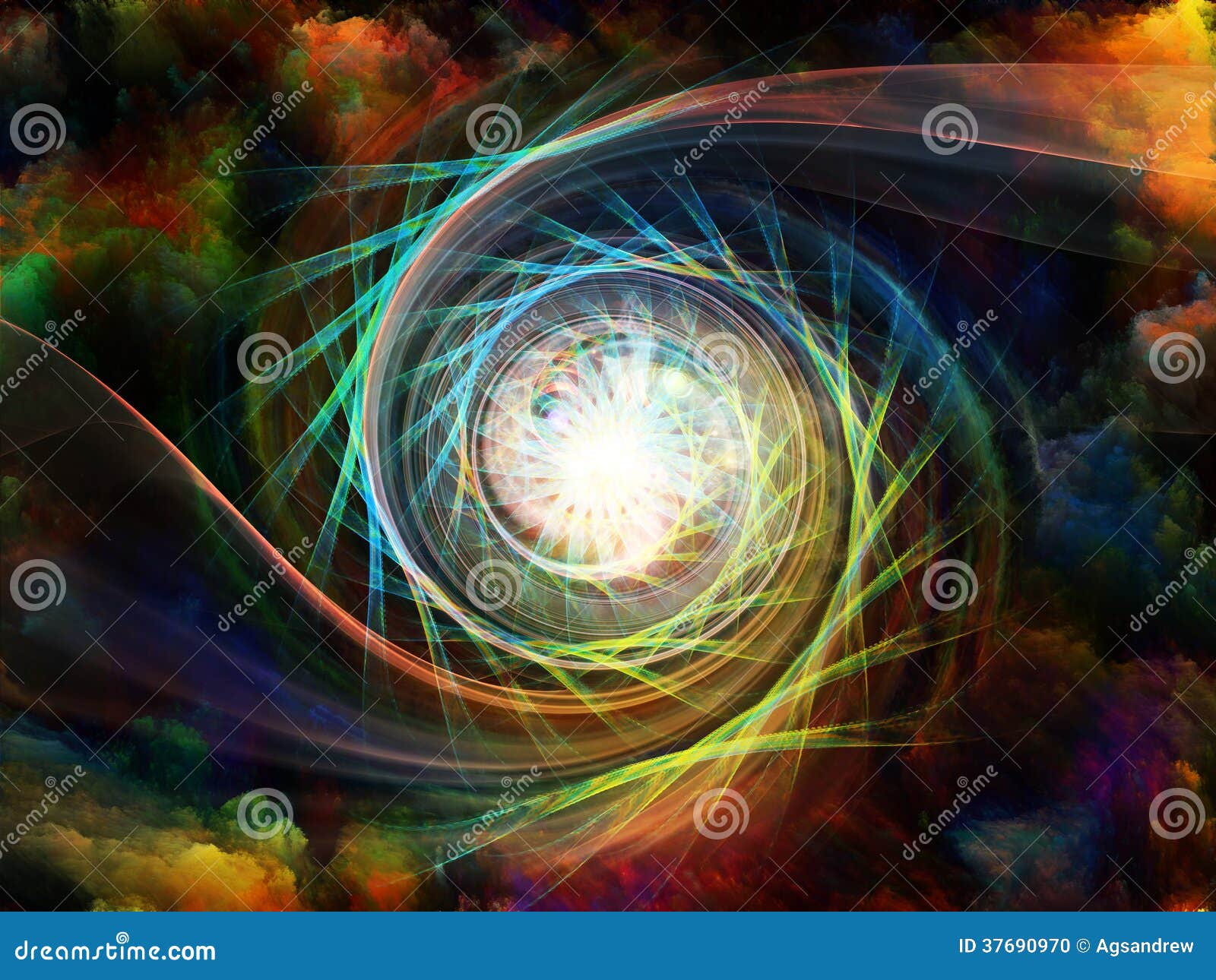 Glow of Inside Motion stock illustration. Illustration of creativity ...