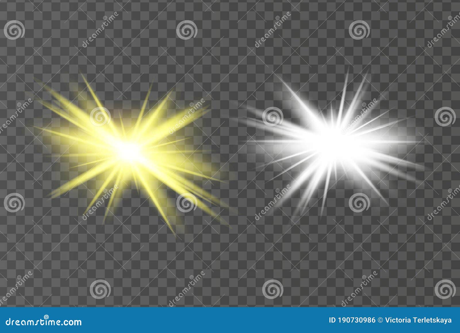 Glow Isolated White Light Effect, Lens Flare, Explosion, Glitter, Line ...