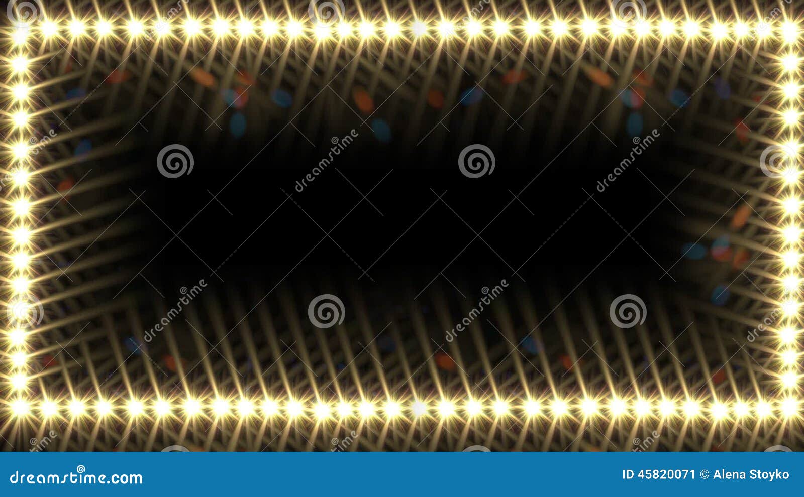 Glow light border stock video. Video of beautiful, electric - 45820071