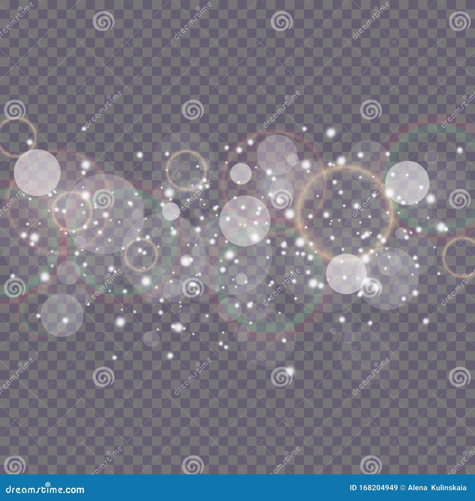 Glow Light Effect. Cloud of Glittering Dust. Vector Illustration Stock ...