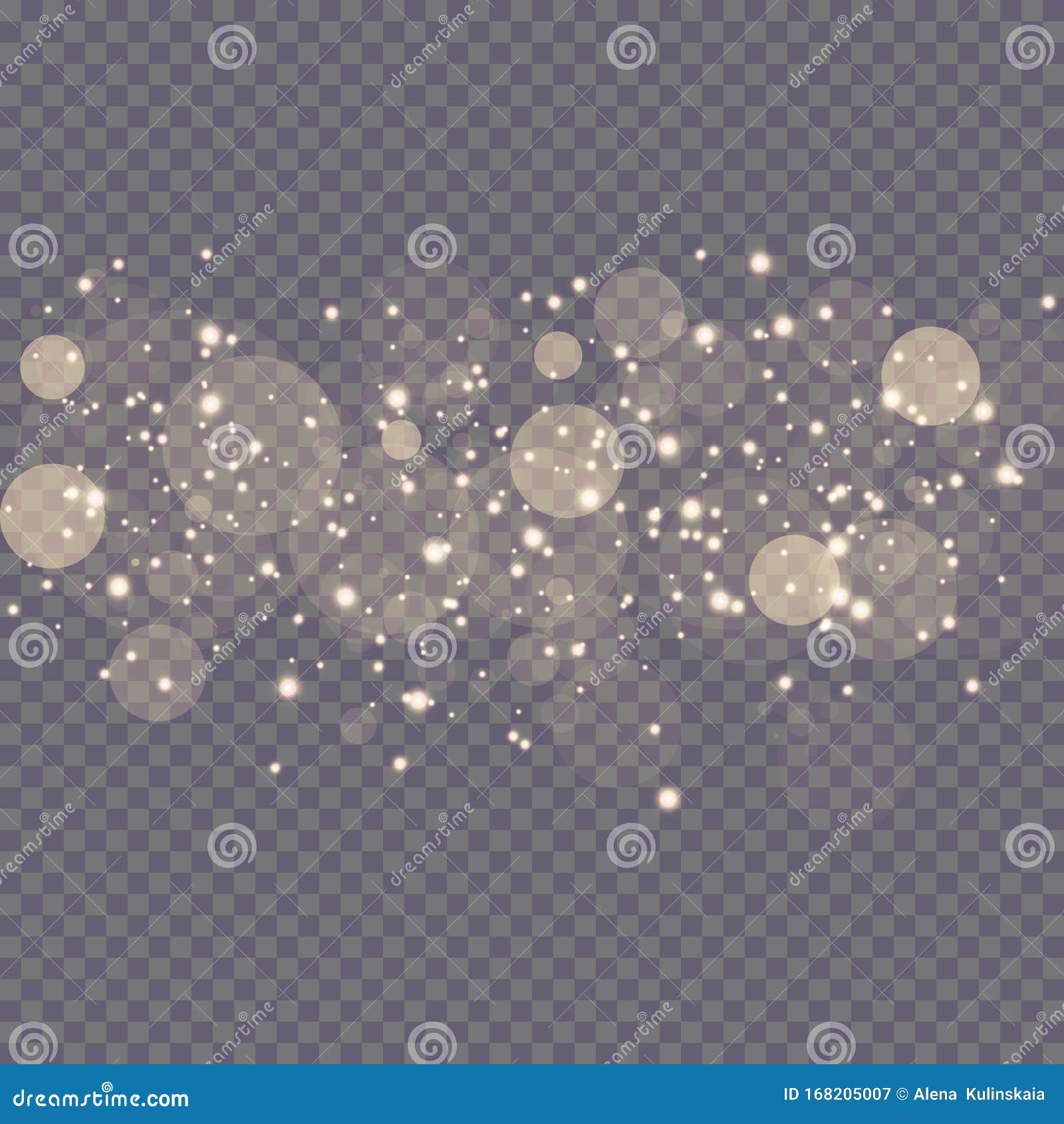 Glow Light Effect. Cloud of Glittering Dust. Vector Illustration Stock ...
