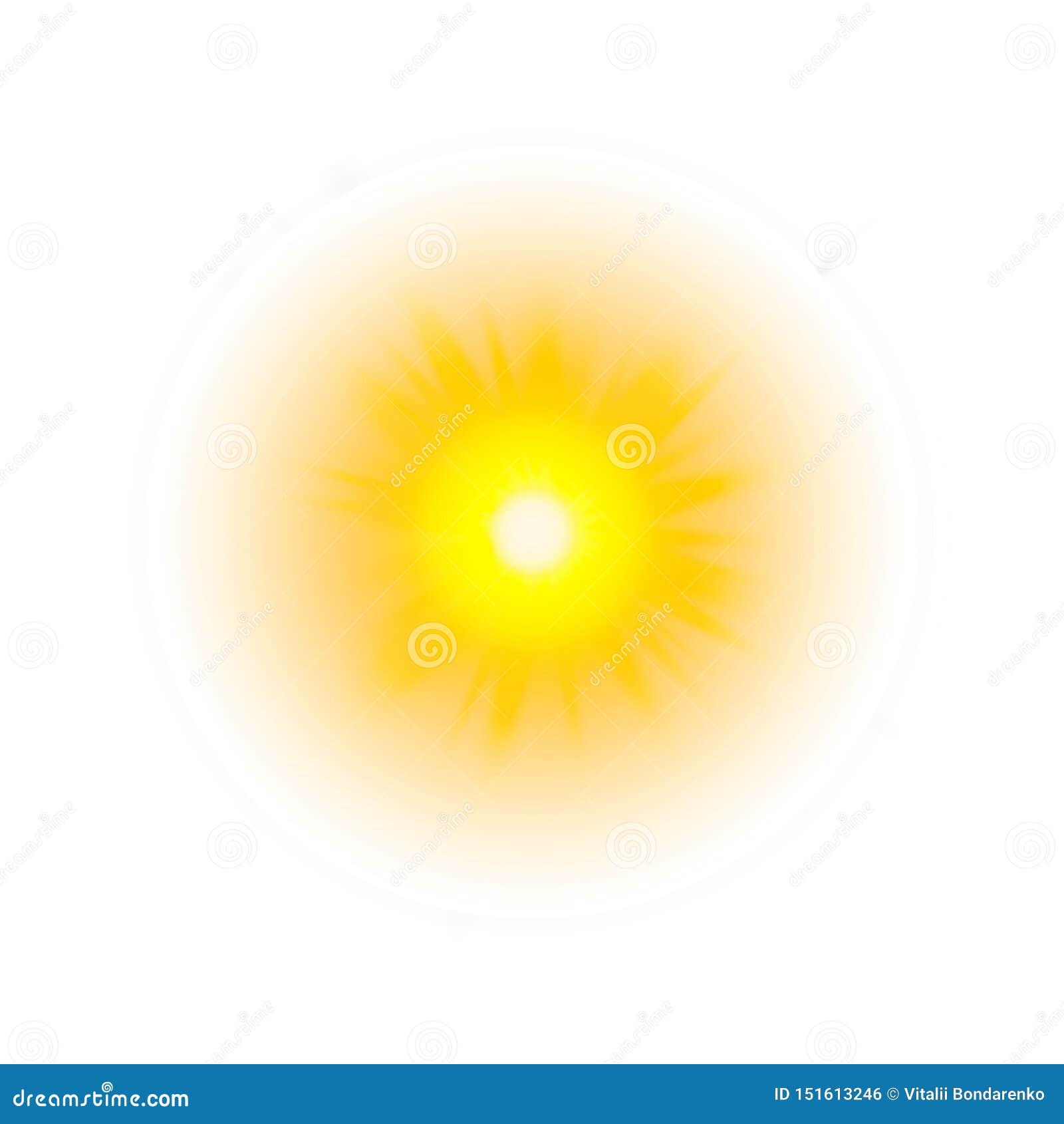 Glow Light Effect, Explosion, Glitter, Spark, Sun Flash. Vector ...