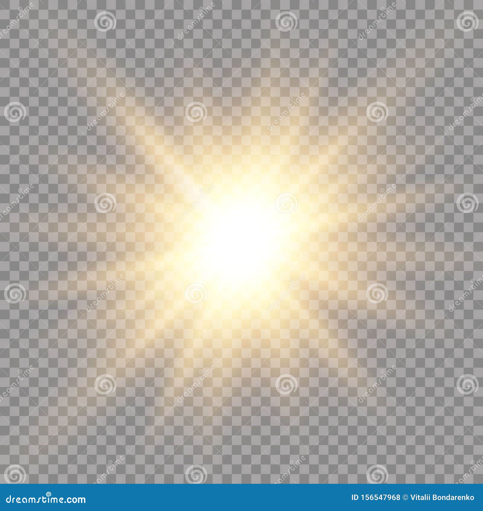 Glow Light Effect, Explosion, Glitter, Spark, Sun Flash. Vector ...