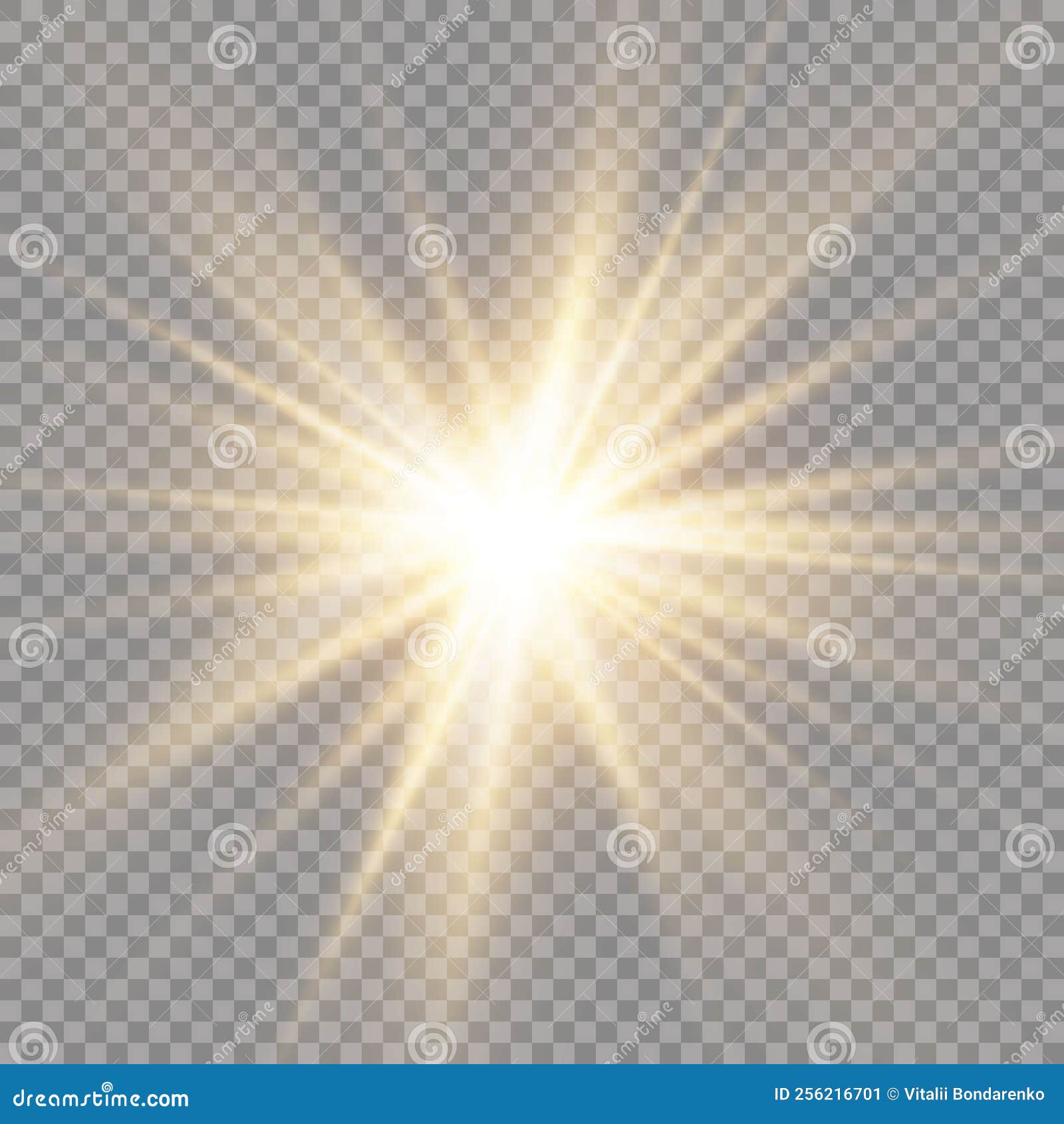 Glow Light Effect, Explosion, Glitter, Spark, Sun Flash. Vector ...