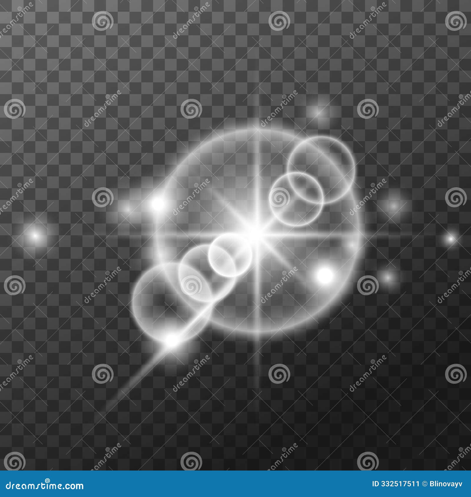 Glow Light Effect. Luminous Element. Stock Vector - Illustration of ...