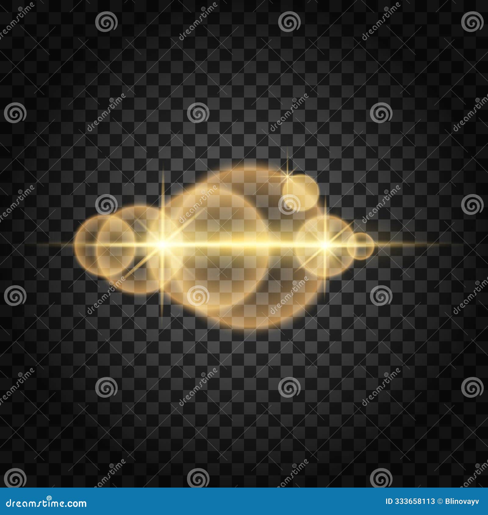 Glow Light Effect. Luminous Element. Stock Illustration - Illustration ...