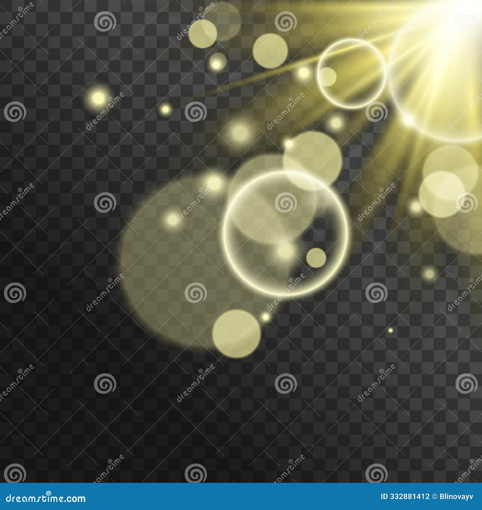 Glow Light Effect. Luminous Element. Stock Vector - Illustration of ...
