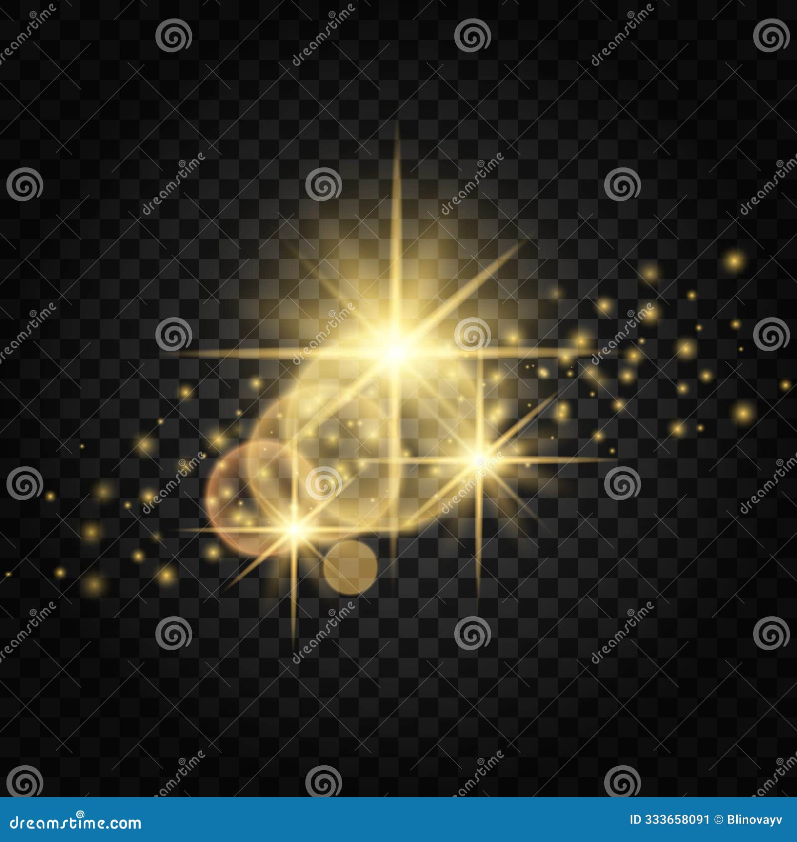 Glow Light Effect. Luminous Element. Stock Illustration - Illustration ...