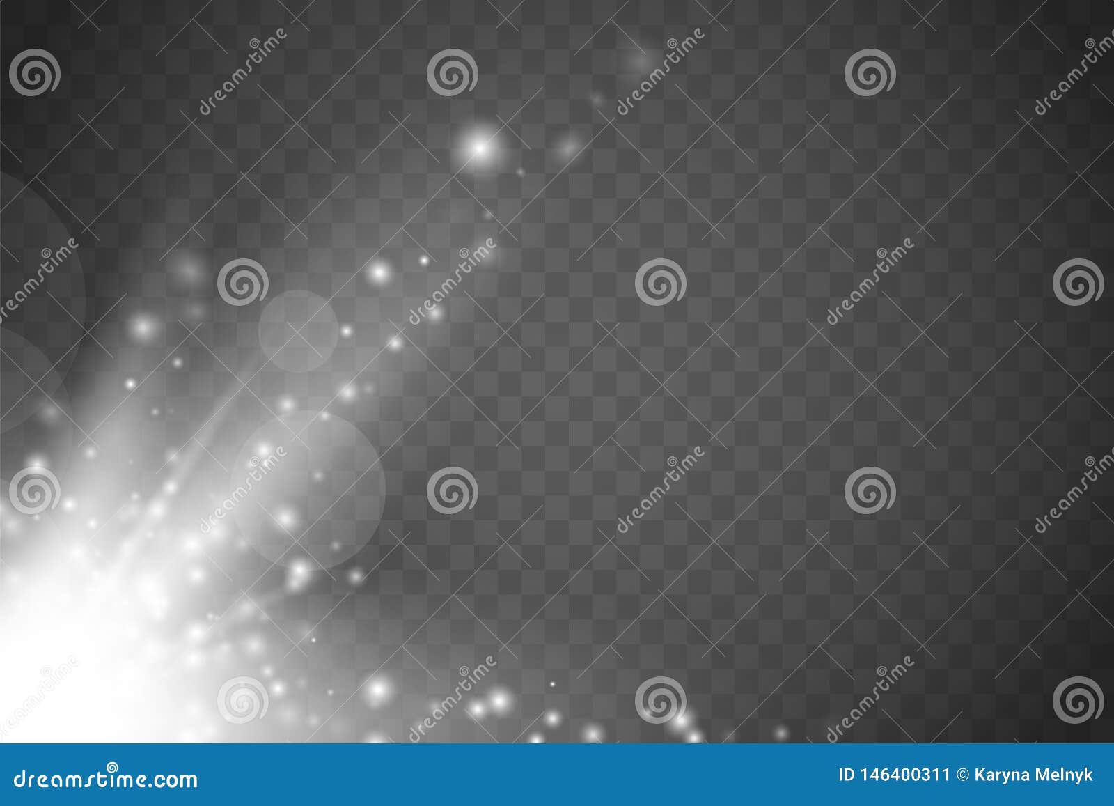 Glow Light Effect. Sparkle Dust Stock Vector - Illustration of particle ...