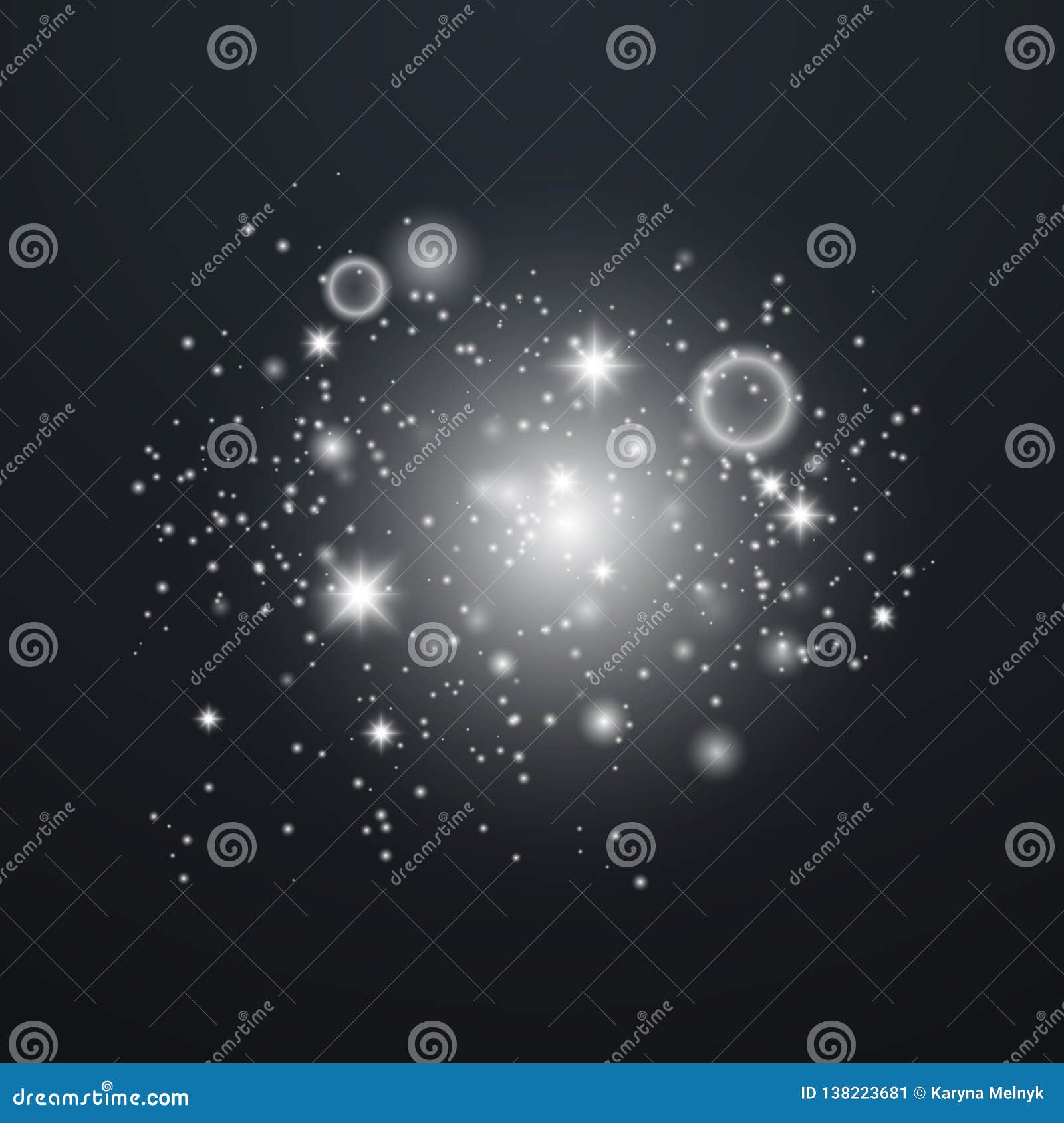 Glow Light Effect. Sparkle Dust Stock Vector - Illustration of bright ...