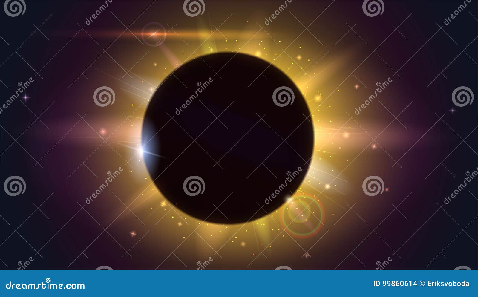 Glow Light Effect. Star Burst with Sparkles. Solar Eclipse ...