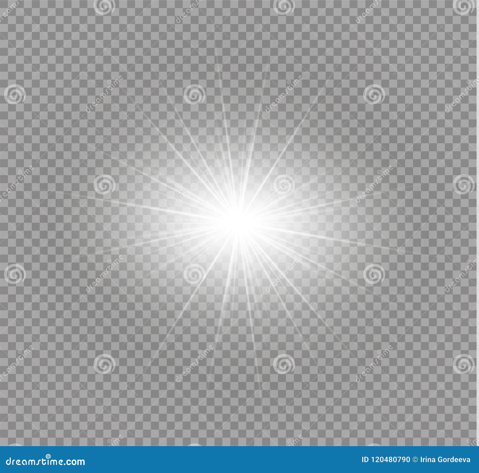 Glow Light Effect. Star Burst with Sparkles. Vector Illustration. Stock ...