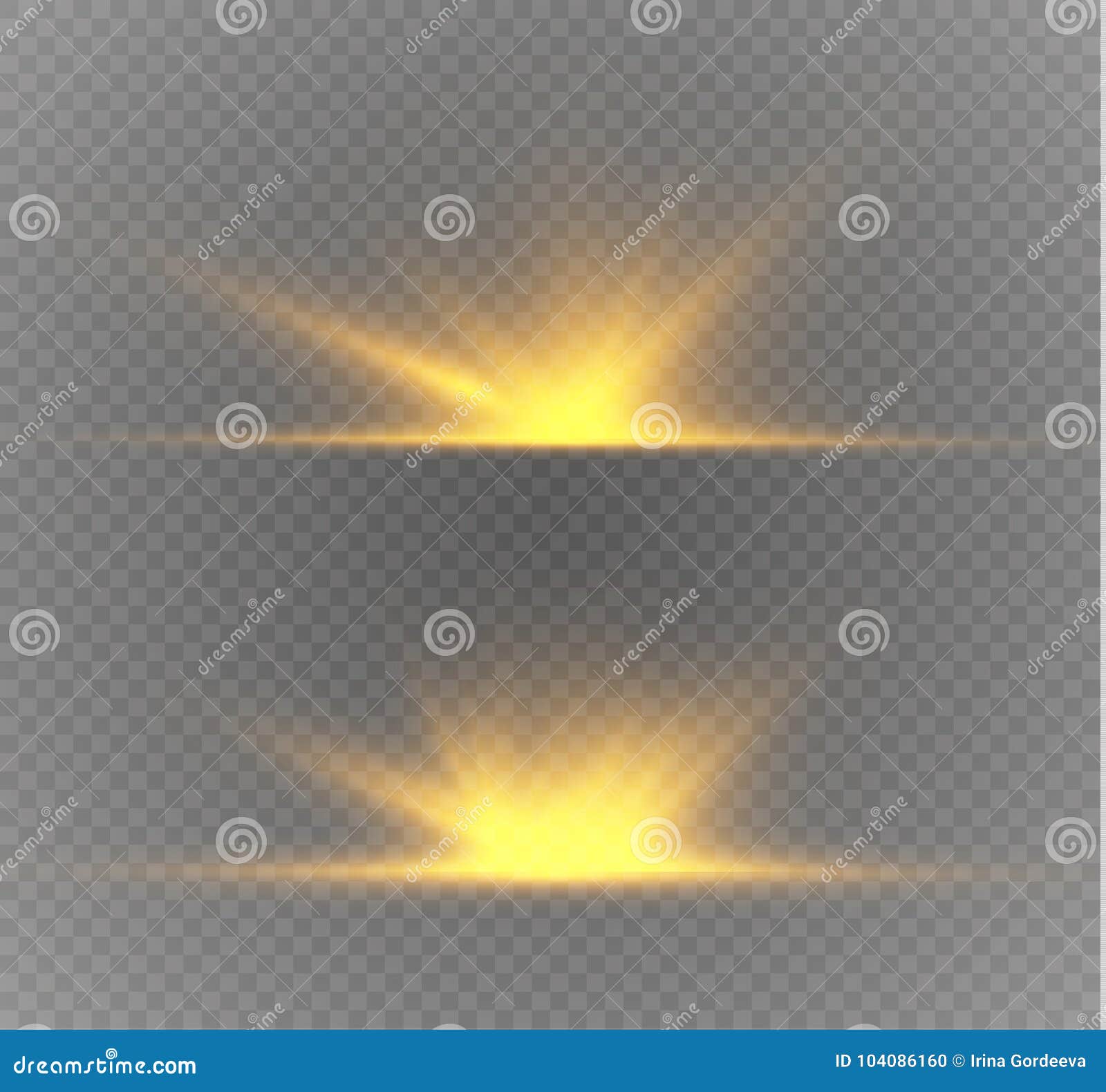 Glow Light Effect. Star Burst with Sparkles. Vector Illustration. Stock ...