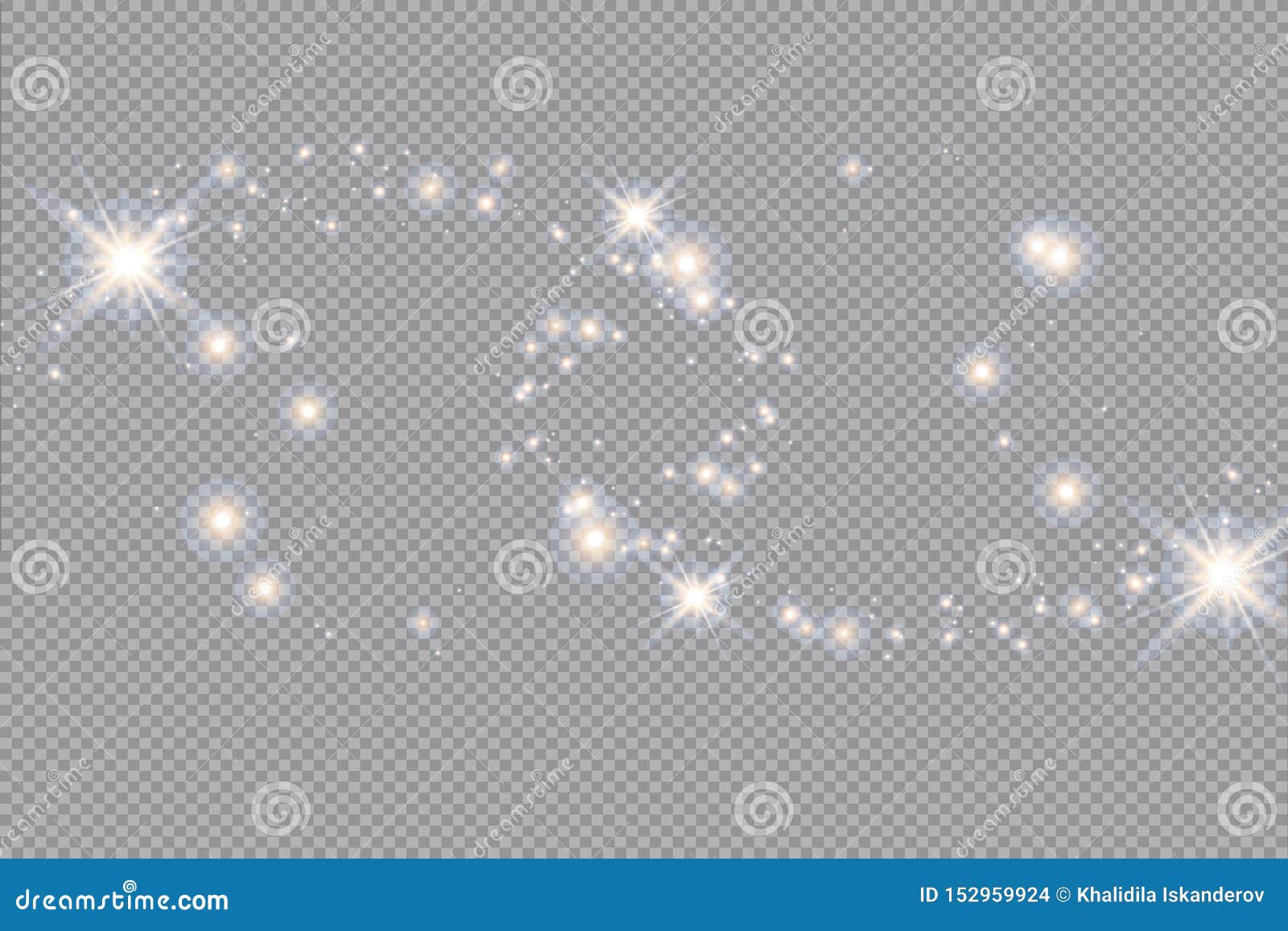 Glow Light Effect. Star Exploded Sparkles Stock Vector - Illustration ...