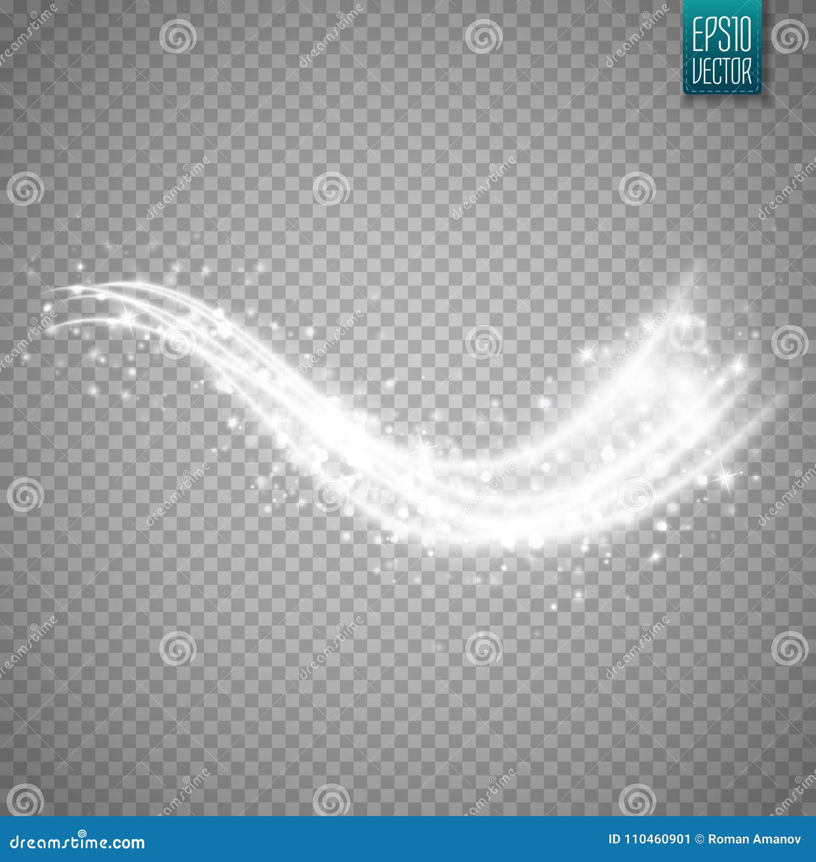 Glow Light Effect. Vector Magic Concept. Twinkle Particles with Lines ...