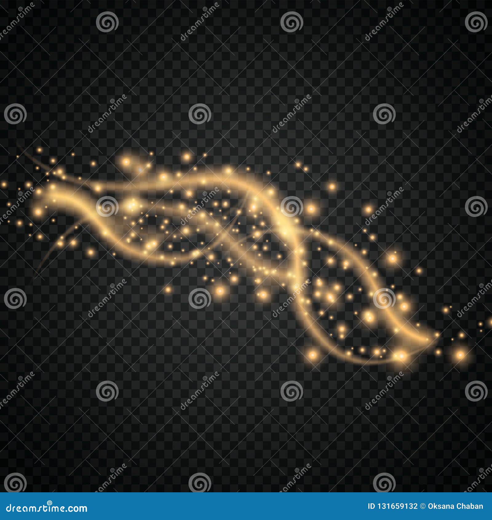 Glow Light Effect. Vector Magic Concept Stock Vector - Illustration of ...