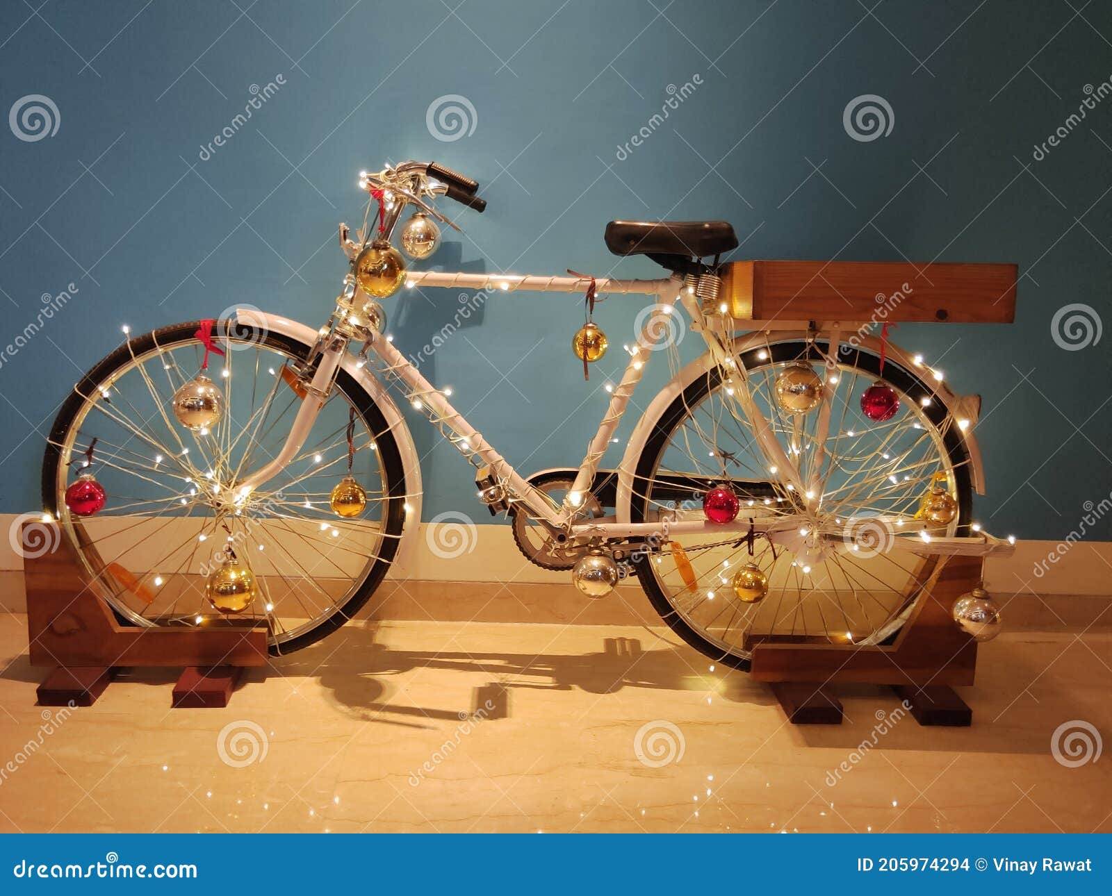 Glow Lighting Decorated Cycle Stock Photo - Image of cycle ...